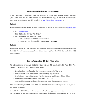 Fillable Online IRS Data Retrieval tool - FinAidHow to Easily Transfer ...