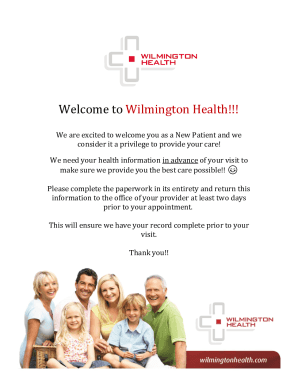 Fillable Online letterhow.comnew-patient-welcome-letterNew Patient ...