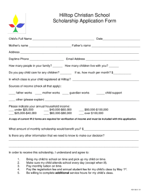 Fillable Online hilltopchristianschool.comrequest-informationRequest ...