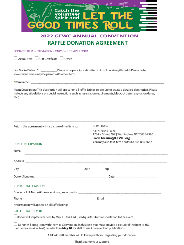 Fillable Online Writing a Simple Raffle Donation Letter (Free Sample ...