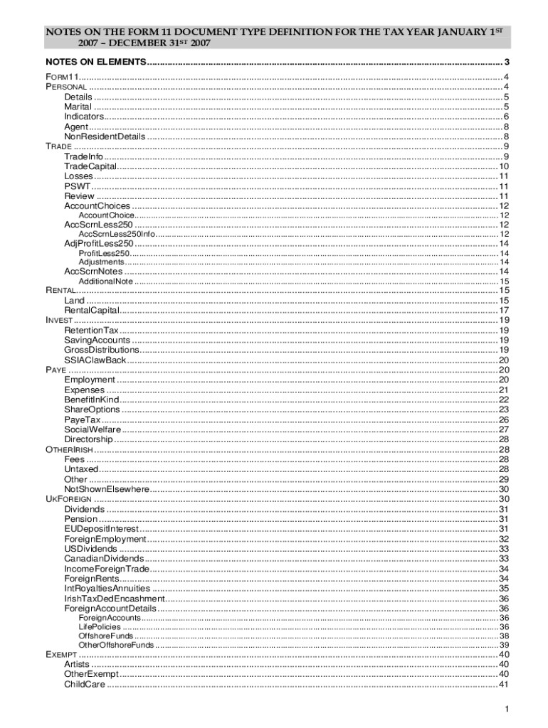 Fillable Online rospublictestnextversion.ros.ieschemasform11NOTES ON ...