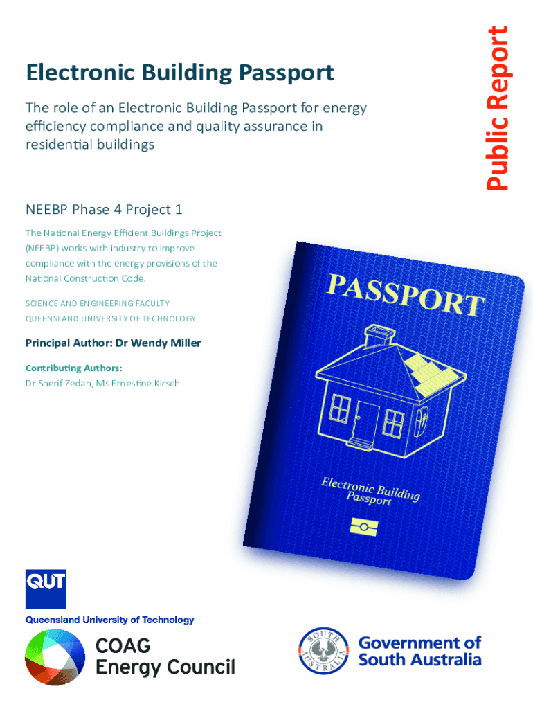 Fillable Online Electronic Building Passport - Public Report. The role ...