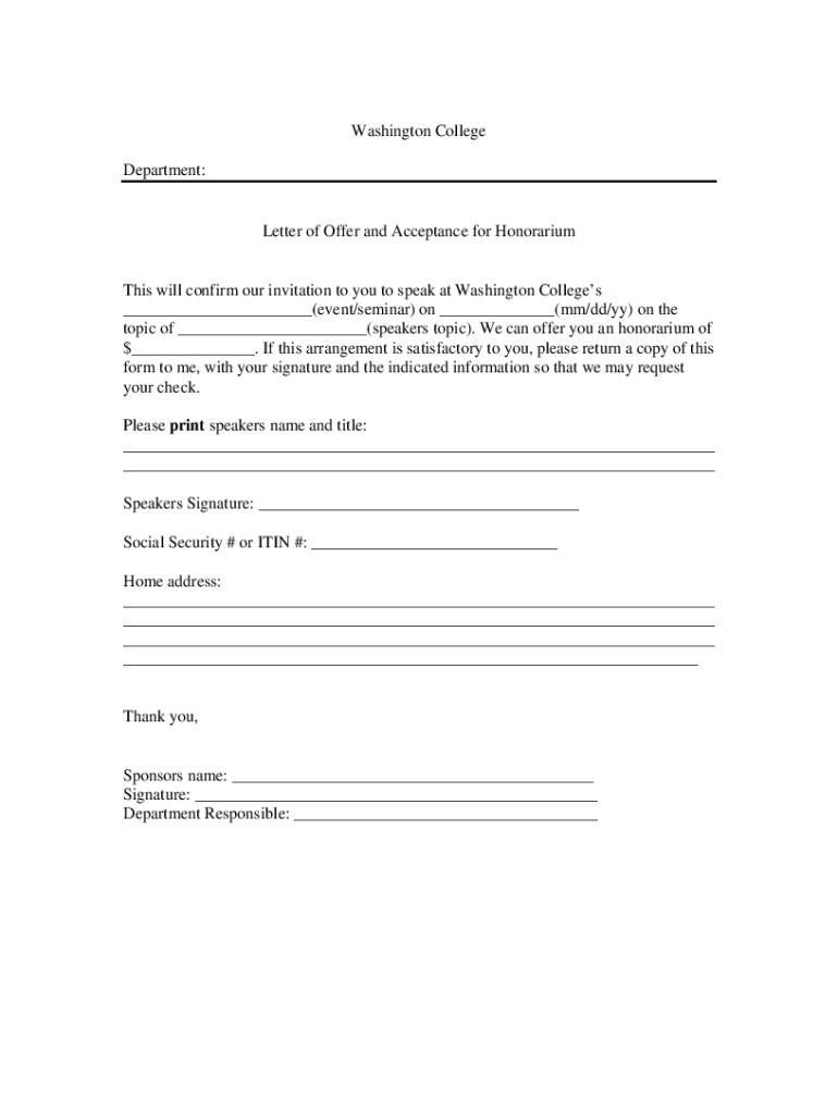 Fillable Online honorarium-acceptance-letter.pdf - Washington College ...