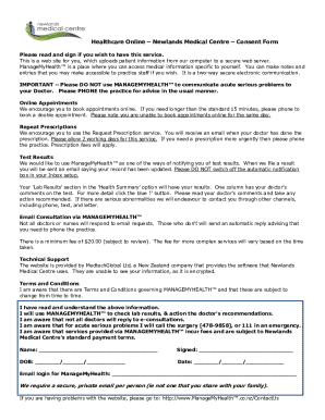 Fillable Online Consent forms - Department of Health Fax Email Print ...