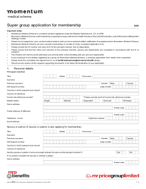 Fillable Online Momentum Medical Scheme Fax Email Print - pdfFiller