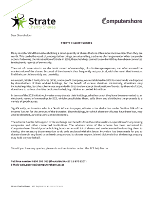 Fillable Online Shareholder Letter (Example)How to Write Shareholder ...