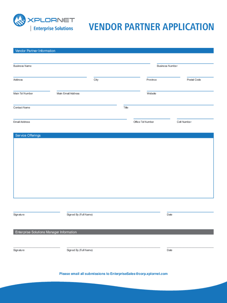 Fillable Online XES-Vendor-Referral-Application-Terms.pdf Fax Email ...