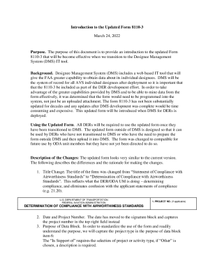 Fillable Online Introduction to the Updated Form 8110-3. Updated Form ...