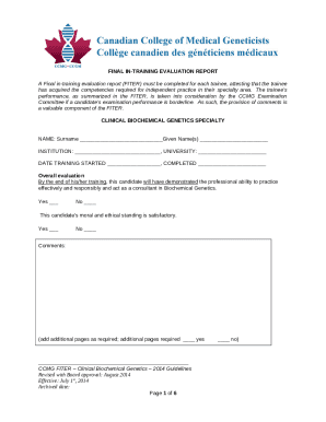 CICM - In-Training Evaluation ReportFREE 12+ Training Evaluation Report ...