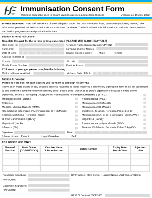 Fillable Online English + Russian Consent Form - HSE Fax Email Print ...