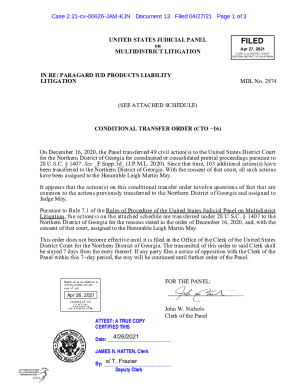 Fillable Online ATTEST: A TRUE COPY CERTIFIED THIS UNITED STATES ...