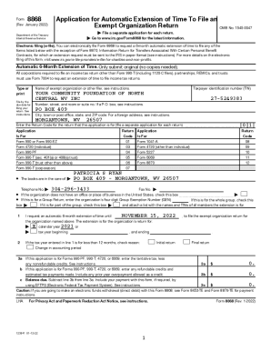 Fillable Online Please review the updated information below.Extension ...