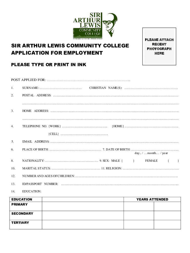 Free-apply.comenuniversitySir Arthur Lewis Community CollegeFree-Apply ...