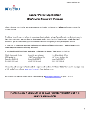 Fillable Online Banner Permit Application - CivicLive Fax Email Print ...