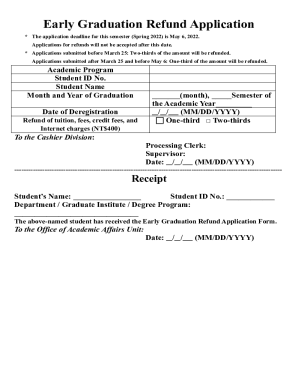 Fillable Online Graduation - Application for DegreeGraduation - Application for DegreeGraduation ...