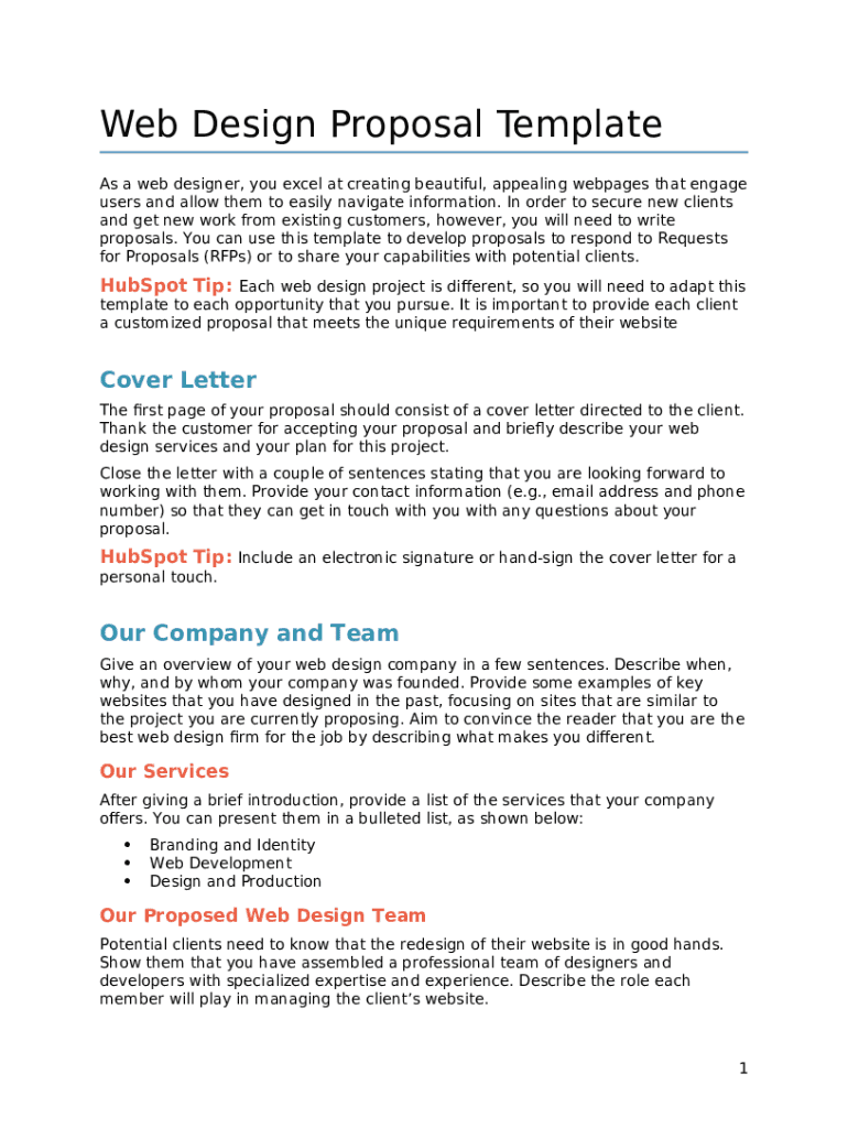 Web Design Proposal Template - Free SampleProposable Doc Template ...