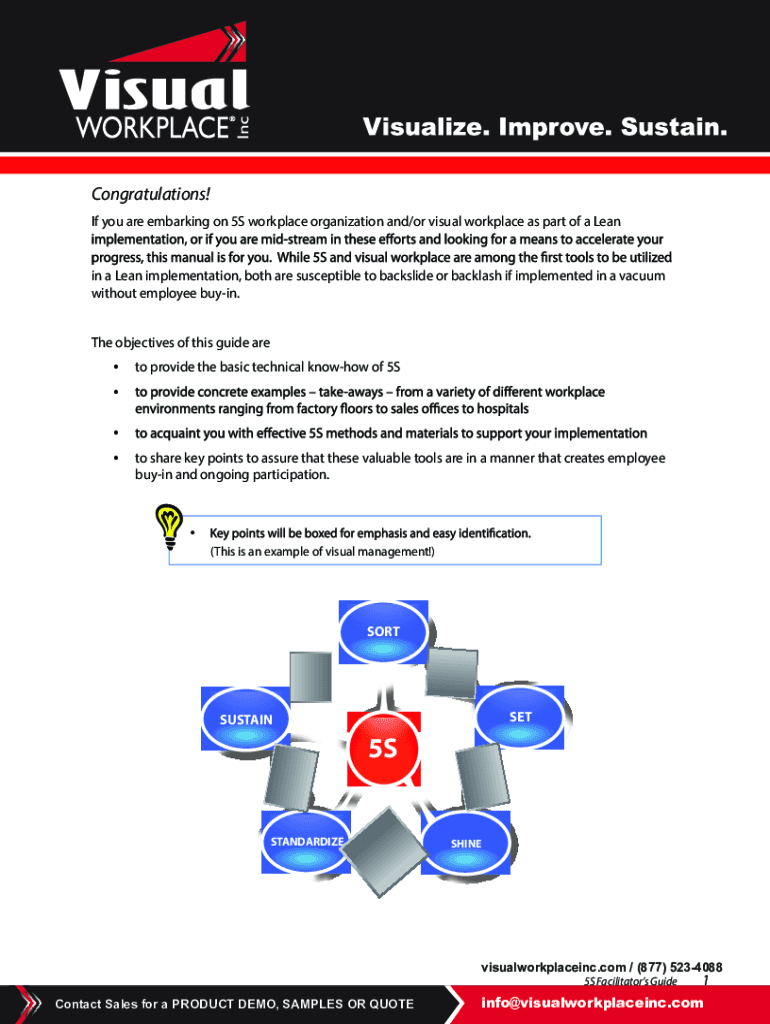Fillable Online How to implement Lean 5S Visual Workplace Organization?Operational ... Fax Email ...
