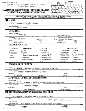 Fillable Online Form No. 10-300 REV. (9/77) UNITED STATES DEPARTMENT OF ...