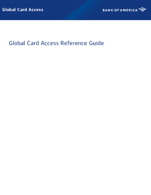 Fillable Online procurement uark Global Card Access Reference Guide ...