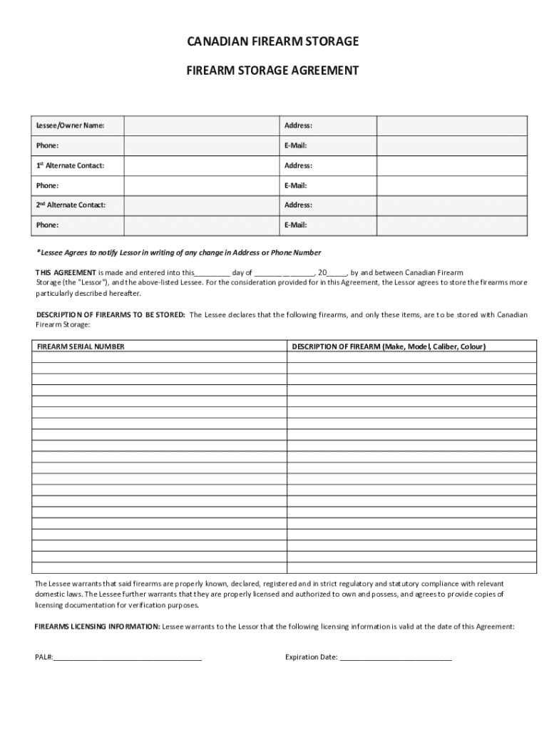 Fillable Online Storage, Display, Transportation and Handling of ...