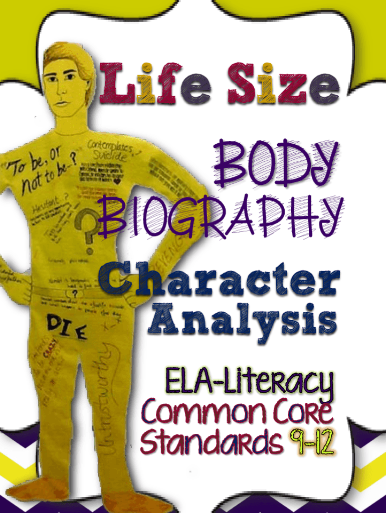 Fillable Online Body Biographies: Deepen Character Analysis in English ...