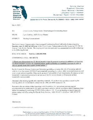 Fillable Online in the Union County Transportation Facility located at 255 SW 9th Fax Email ...