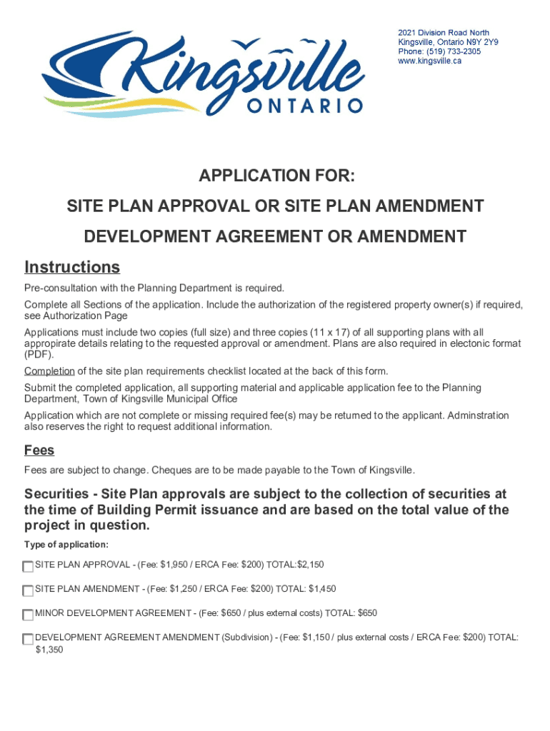 Fillable Online Site Plan and Site Plan Amendments - City of Richmond ...
