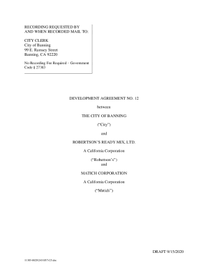 Fillable Online City Clerk's OfficeBanning, CA - Official Website Fax ...