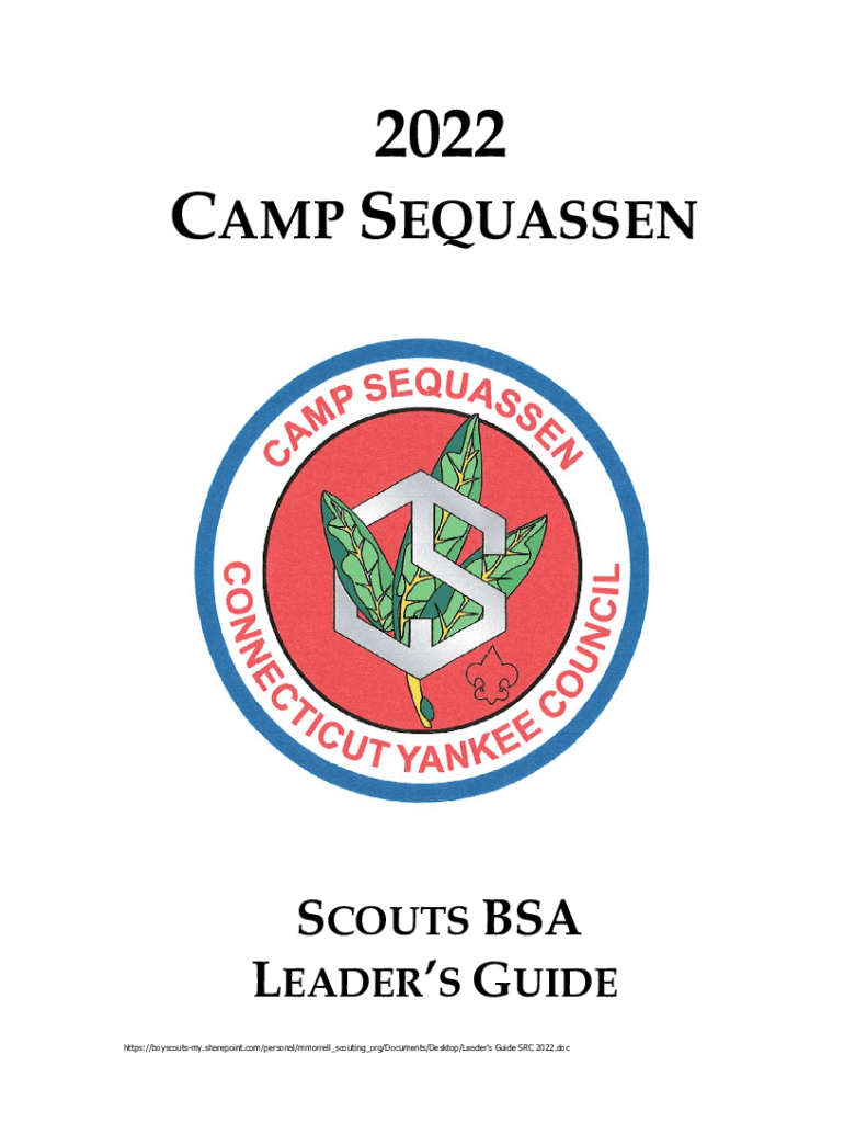 Fillable Online Scouts BSA Resident Camp 2021Connecticut Yankee ...