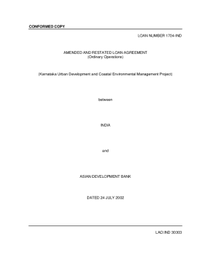 Fillable Online Conformed Copy - L4170 - Urban Transport Project - Loan ...