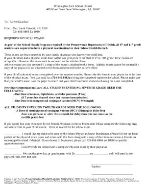 Physical Exam Doc Template | pdfFiller