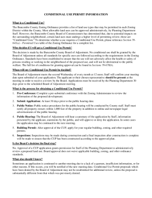 Fillable Online What is a Conditional Use Permit and How Does it Affect ...