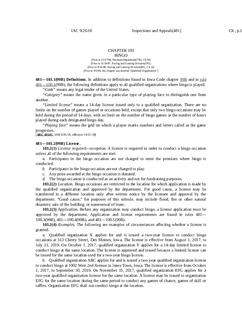 casetext.comchapter-103-bingoIowa Administrative CodeChapter 103 - BINGOCasetext Doc Template ...