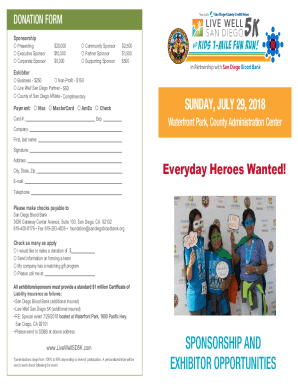 Fillable Online Sponsorship Donation Form - FREE 10+ Examples, Format ...