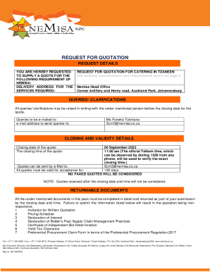 Fillable Online Procedure for Request for QuotationDetailed Steps for RFQ ... Fax Email Print ...