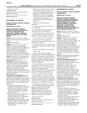 Fillable Online Federal Register/ Vol. 86, No. 136 / Tuesday, July 20 ...