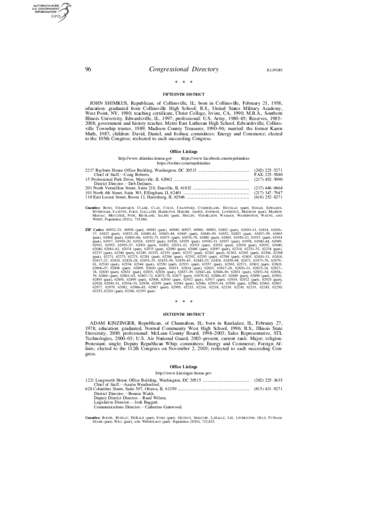 Fillable Online Map of Illinois 15th Congressional District Border Fax ...