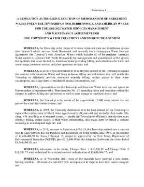 Fillable Online 50 - A RESOLUTION AUTHORIZING EXECTION OF MEMORANDUM OF AGREEMENT NO Fax Email ...