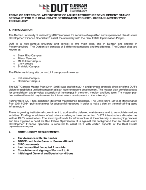 Fillable Online Terms of Reference Template Job Title - World Bank Fax ...