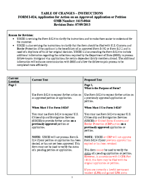 Fillable Online Form I-824: Application for Action on an Approved ...