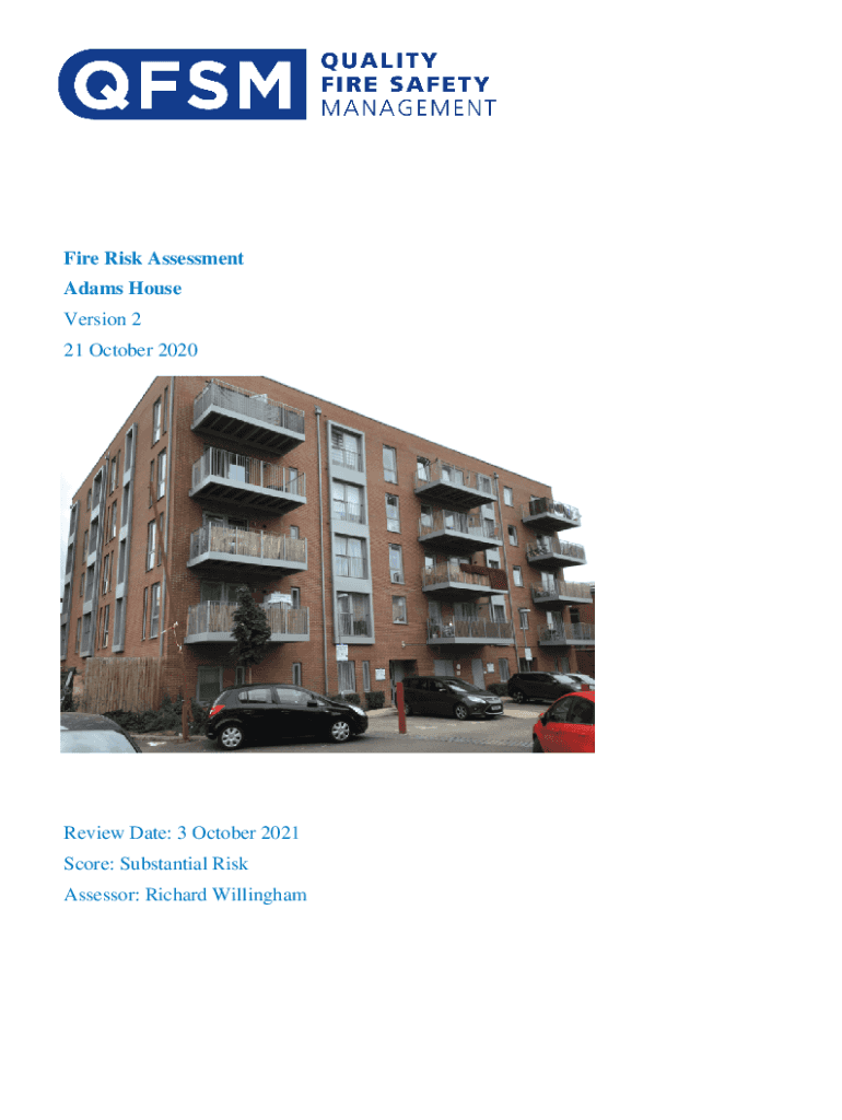 Fillable Online Fire Risk Assessment Templates ...