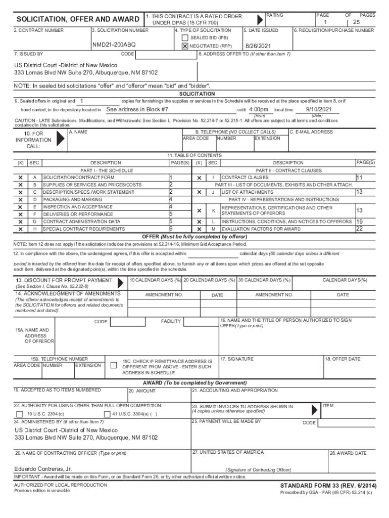 Fillable Online www2.deloitte.comcontentdamSOLICITATION, OFFER AND AWARD UNDER DPAS (15 CFR 700 ...