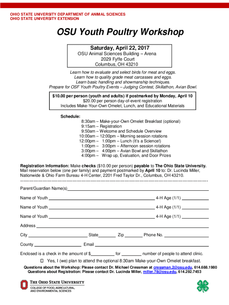 Fillable Online Department of Animal SciencesThe Ohio State University ...