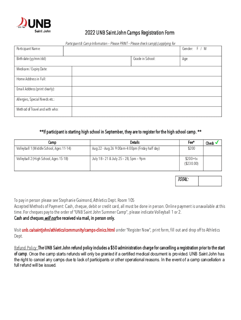 Fillable Online fugecamps.lifeway.comgroup-leader-informationForms and ...