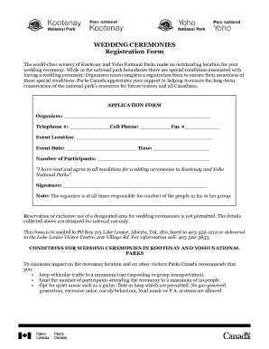 Fillable Online WEDDING CEREMONIES Registration Form - pcweb.azureedge ...