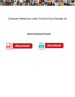 Fillable Online Free Character Reference Letter for Court (Template ...
