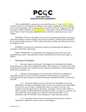 PCQC Registry Participation Agreement Template (D0836662-6).DOC ...