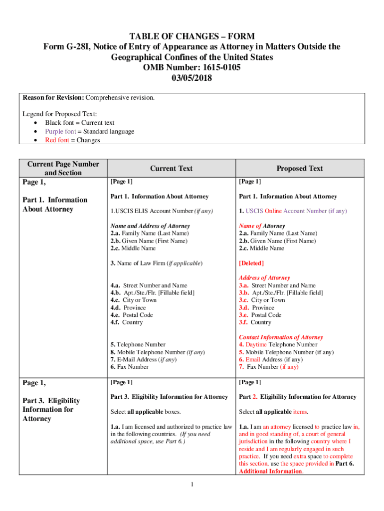 Fillable Online G-28I, Notice of Entry of Appearance as Attorney in ...