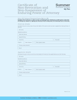 Fillable Online Certificate of Non-Revocation of Power of Attorney ...