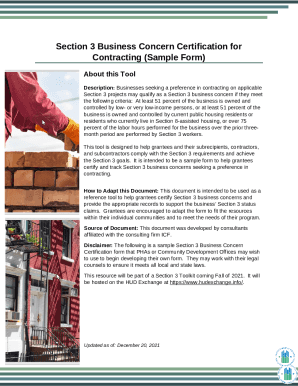 Section 3 Business Concern Certification Sample . Sample Certification ...